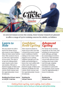 Adult cycle training leaflet2 - Kent Connected